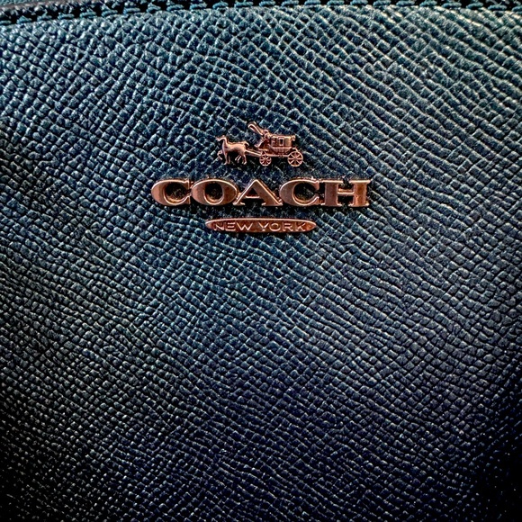 Coach | Bags | Turquoise Coach Handbag With Crossbody Strap | Poshmark